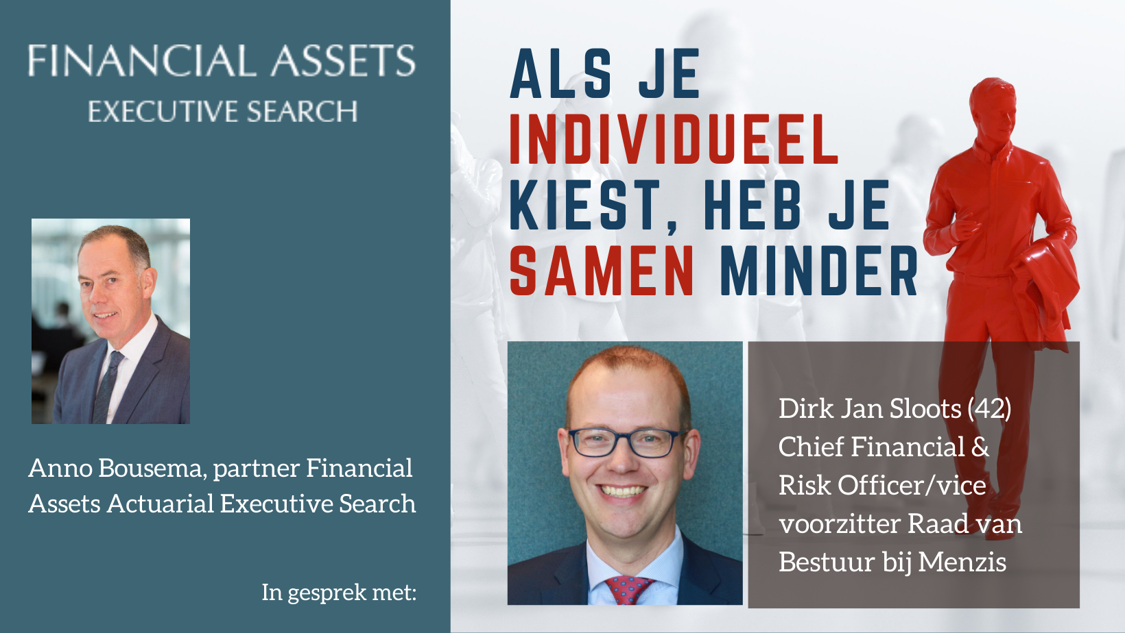 Als je individueel kiest, heb je samen minder